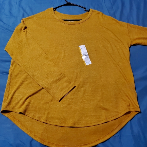 Tops | Yellow Long Sleeve Top | Poshmark